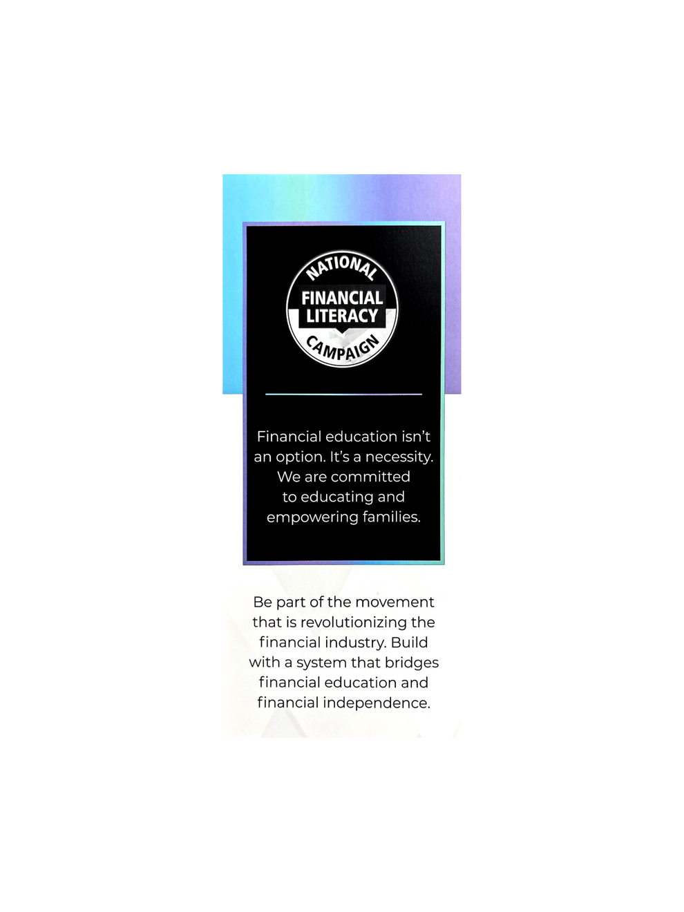 FINANCIAL LITERACY INVITATION | 50PACK – THE SHOP